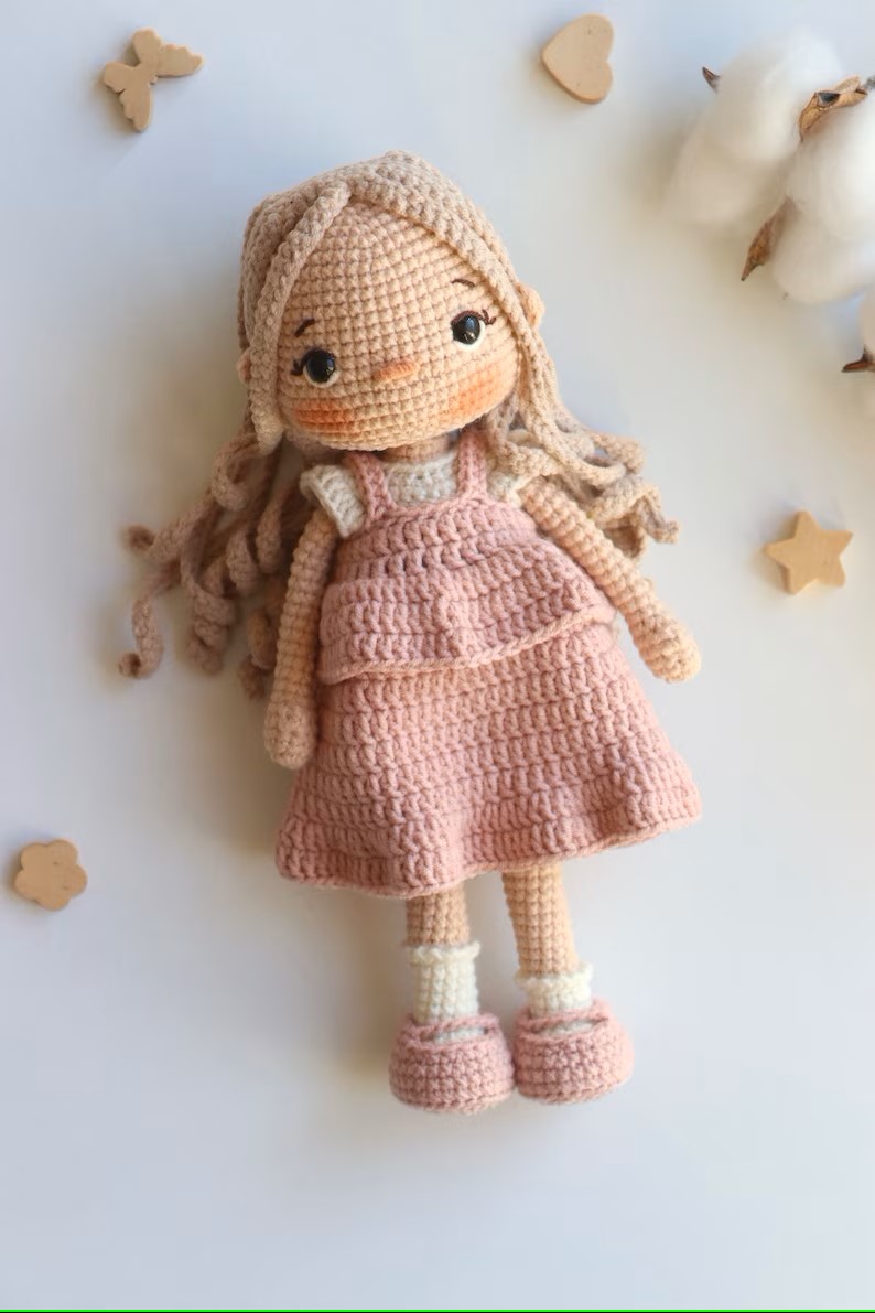 Cute Crochet Linda Doll Amigurumi Free Pattern – Free Amigurumi